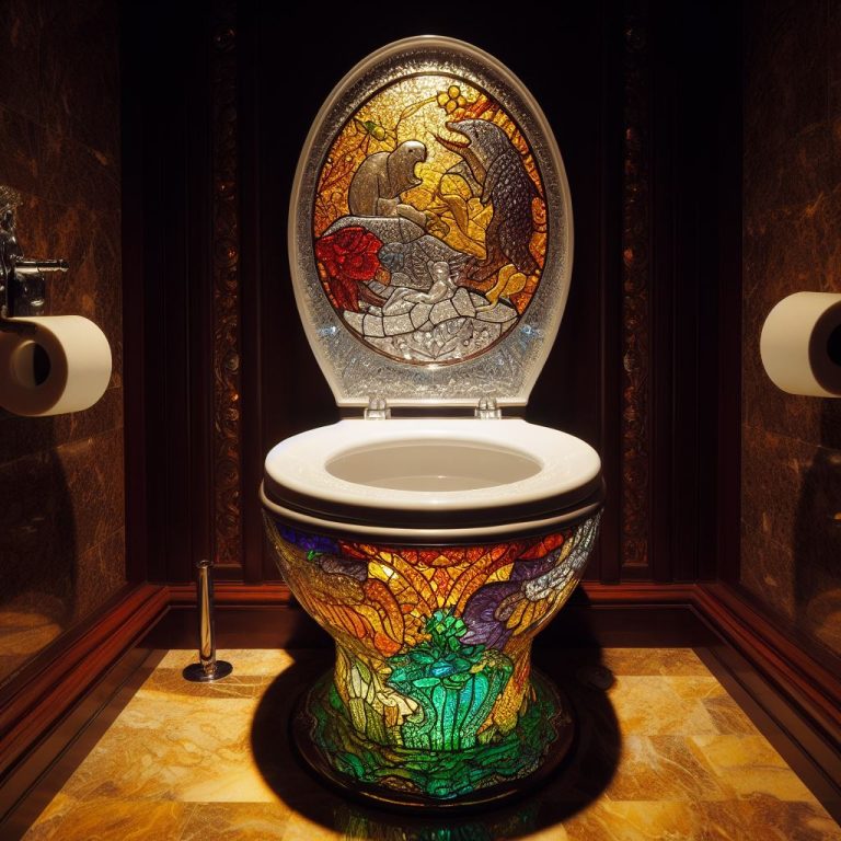 Transforming Your Bathroom with Animal-Inspired Stained Glass Toilets ...