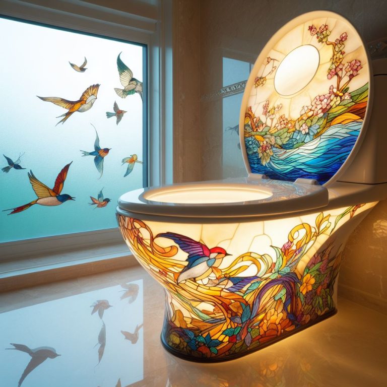 Transforming Your Bathroom with Animal-Inspired Stained Glass Toilets ...