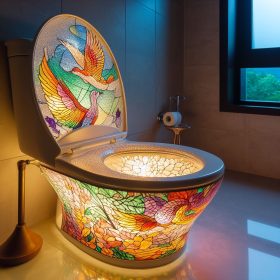 Transforming Your Bathroom with Animal-Inspired Stained Glass Toilets ...
