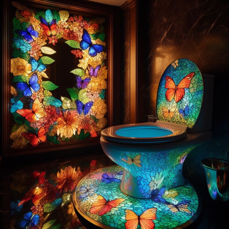 Transforming Your Bathroom with Animal-Inspired Stained Glass Toilets ...