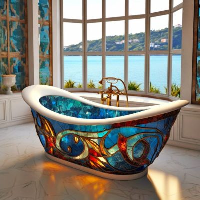 The Beauty of Glass and Water: Stained Glass Bathtubs Unveiled