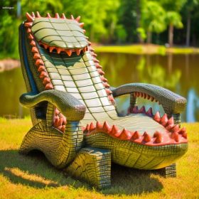 Transform Your Living Room with These Crocodile Chairs Inspired by the ...