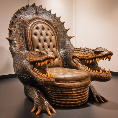 Transform Your Living Room with These Crocodile Chairs Inspired by the ...