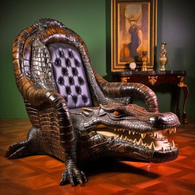 Transform Your Living Room with These Crocodile Chairs Inspired by the ...