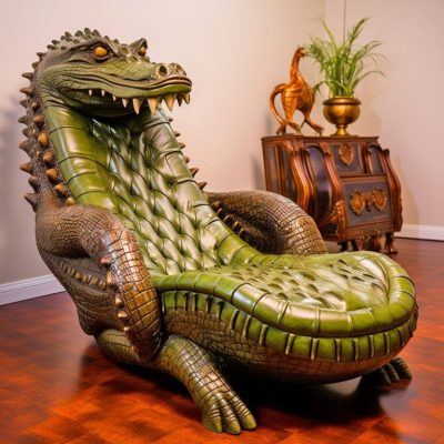 Transform Your Living Room with These Crocodile Chairs Inspired by the ...