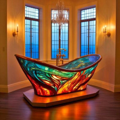 The Beauty of Glass and Water: Stained Glass Bathtubs Unveiled