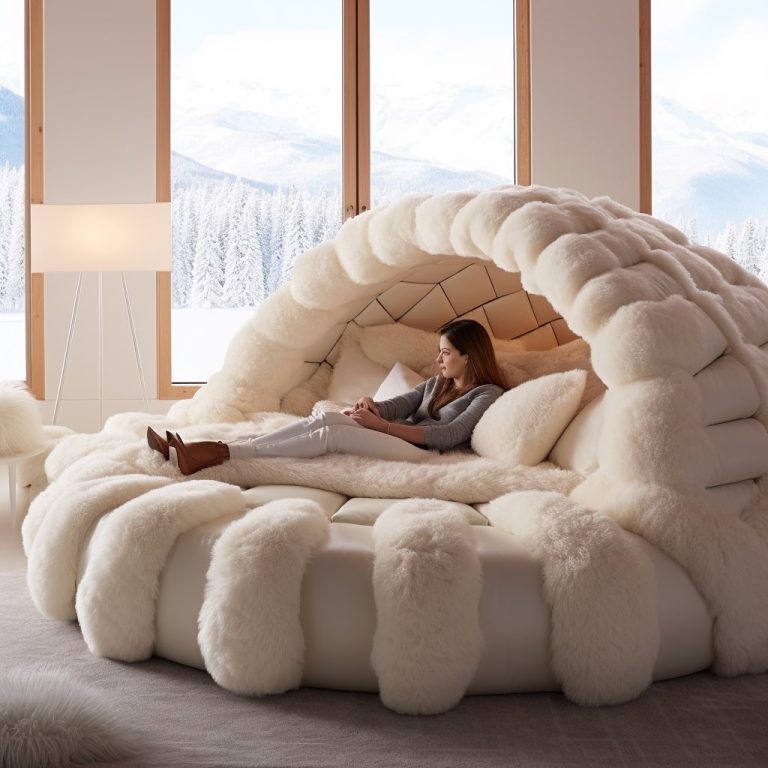 Experience the Arctic in Your Bedroom: The Igloo-Inspired Bed