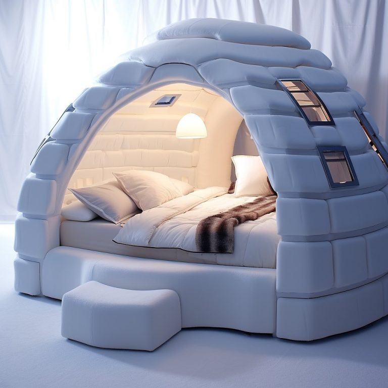 Experience the Arctic in Your Bedroom: The Igloo-Inspired Bed