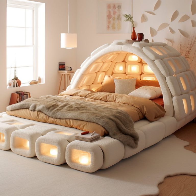 Experience the Arctic in Your Bedroom: The Igloo-Inspired Bed