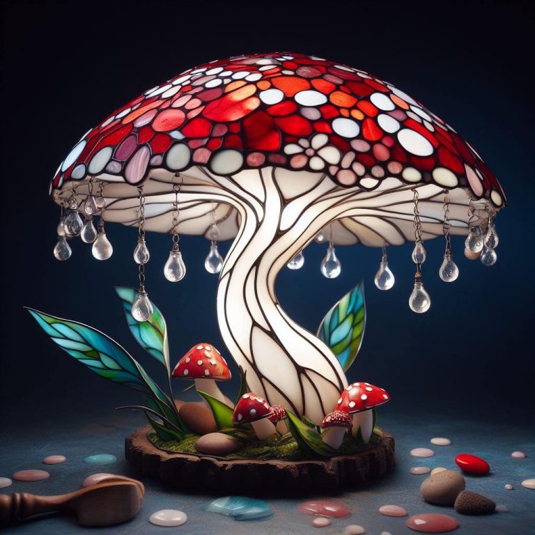 Funky Stained Glass Mushroom Lamp: Discover Unique Designs