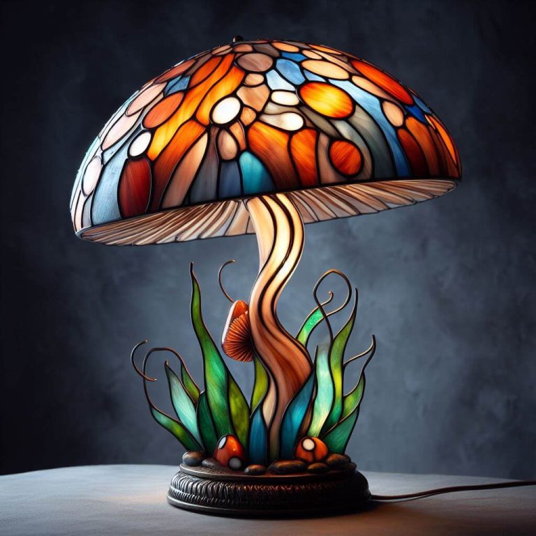 Funky Stained Glass Mushroom Lamp: Discover Unique Designs