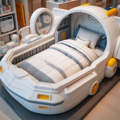 A Cosmic Dream for Your Little Astronaut with the Spaceship Bed