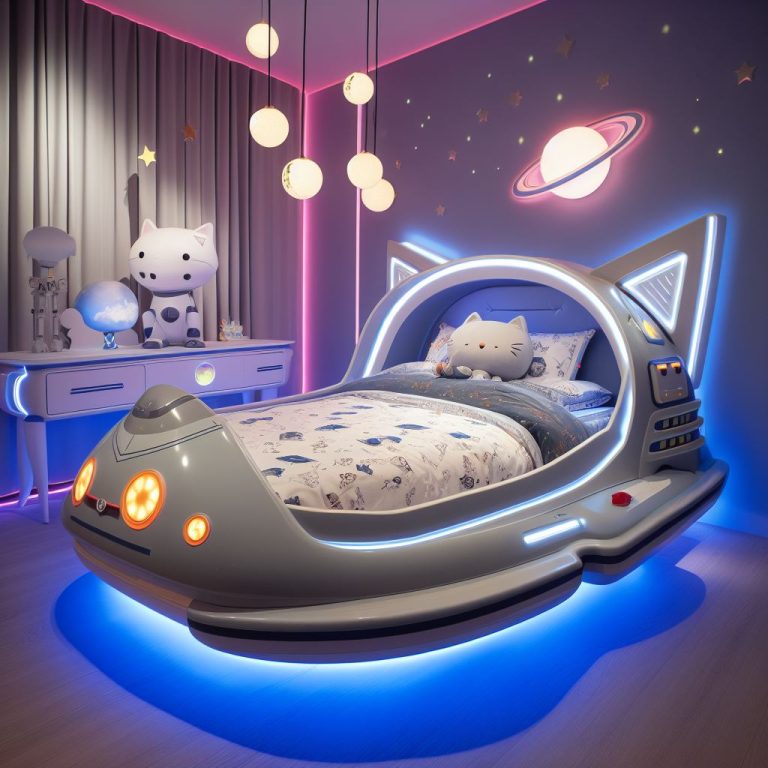 A Cosmic Dream for Your Little Astronaut with the Spaceship Bed