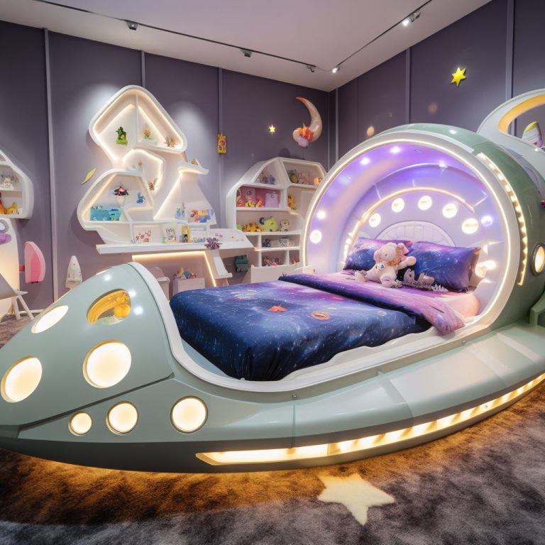 A Cosmic Dream for Your Little Astronaut with the Spaceship Bed