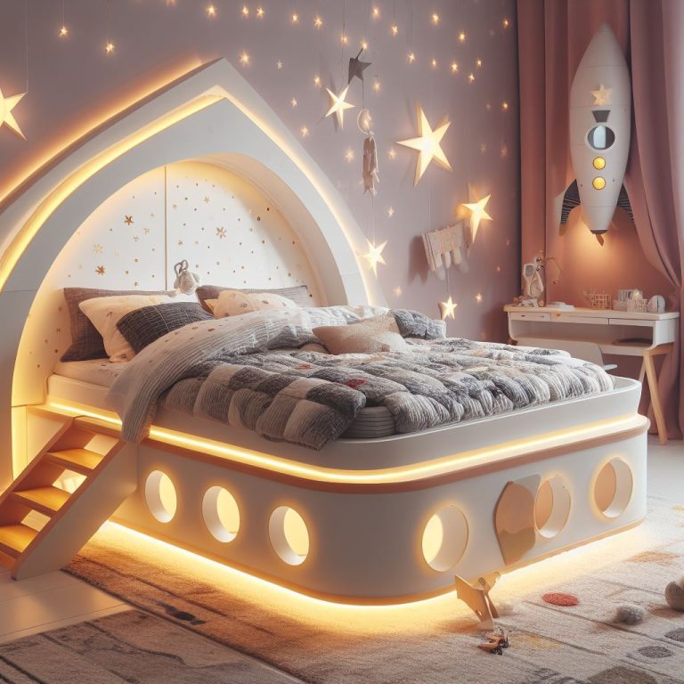 A Cosmic Dream for Your Little Astronaut with the Spaceship Bed