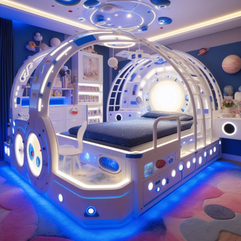 A Cosmic Dream for Your Little Astronaut with the Spaceship Bed