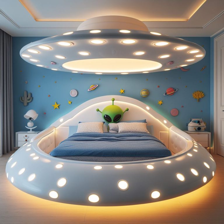 A Cosmic Dream for Your Little Astronaut with the Spaceship Bed