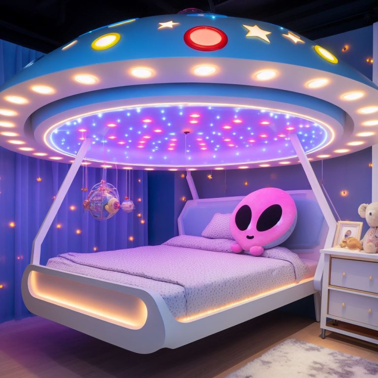 A Cosmic Dream for Your Little Astronaut with the Spaceship Bed