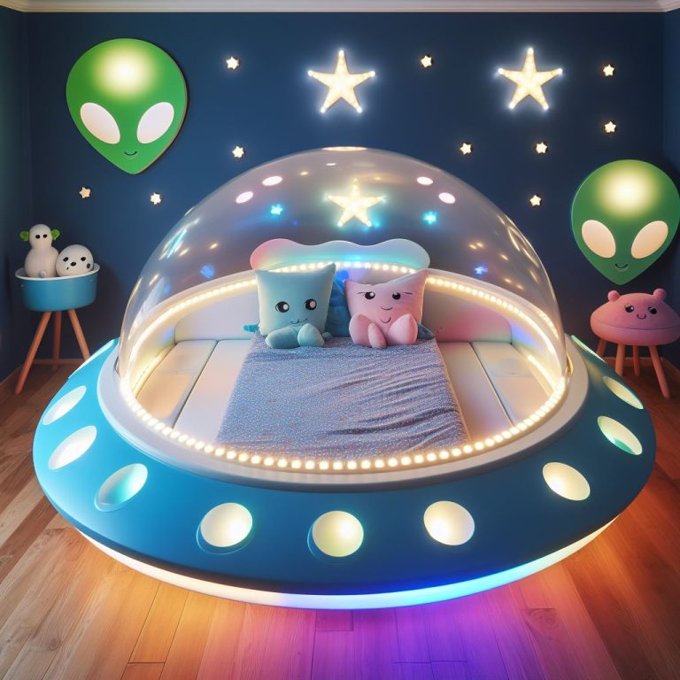 A Cosmic Dream for Your Little Astronaut with the Spaceship Bed