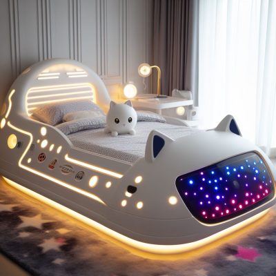 A Cosmic Dream for Your Little Astronaut with the Spaceship Bed