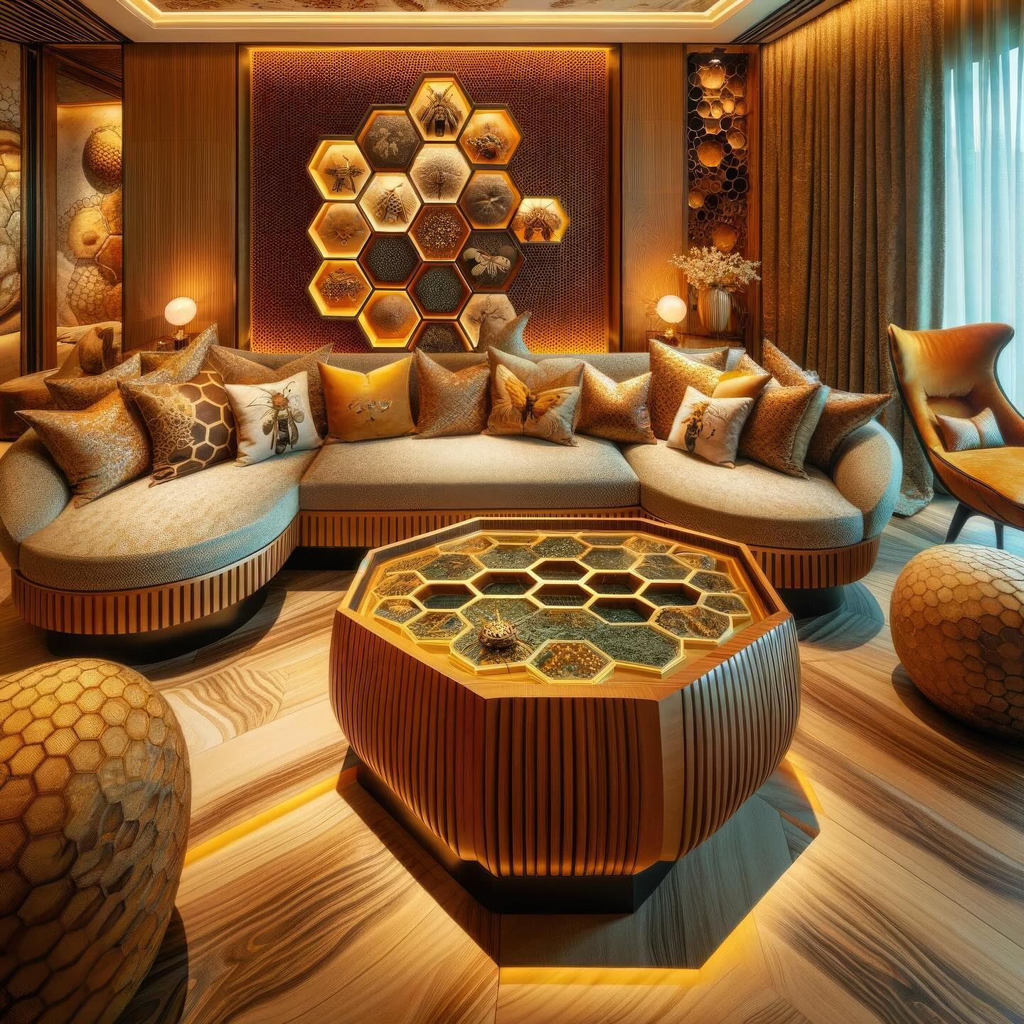 Honeycomb Inspired Furniture: Creative Designs and Trendy Furnishings