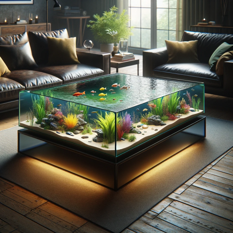 Aquarium Coffee Table: Dive into Tranquility with Underwater Elegance
