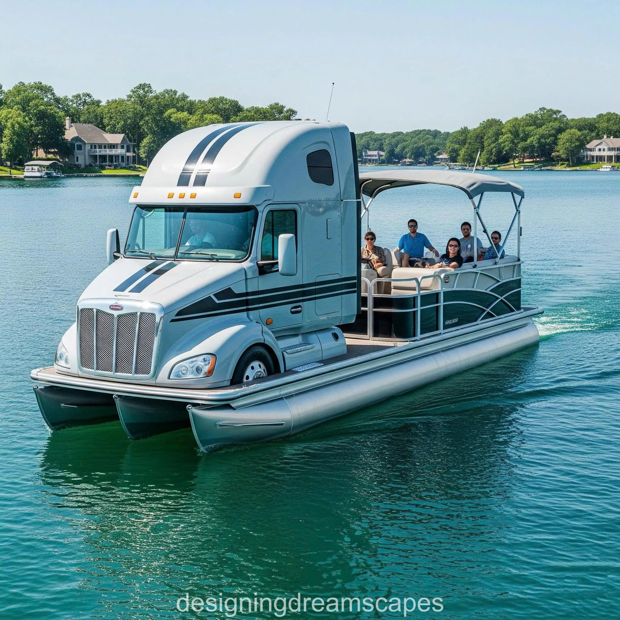Truckin’ on Water: The Ultimate Semi-Truck Pontoon Adventure