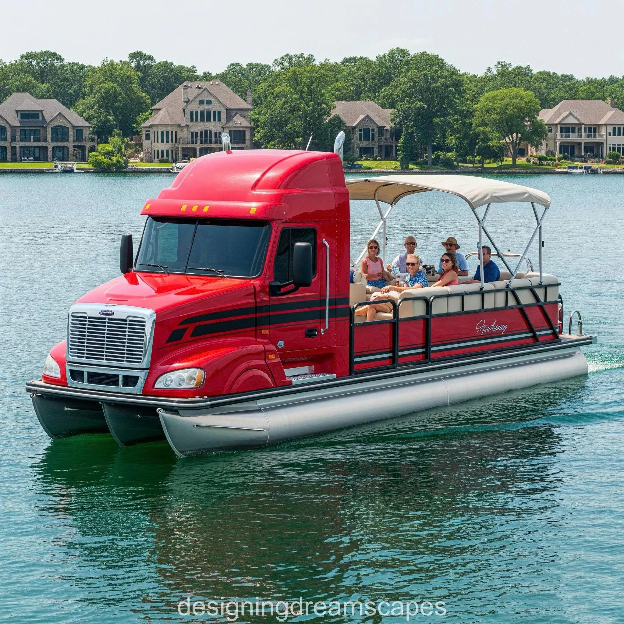Truckin’ on Water: The Ultimate Semi-Truck Pontoon Adventure