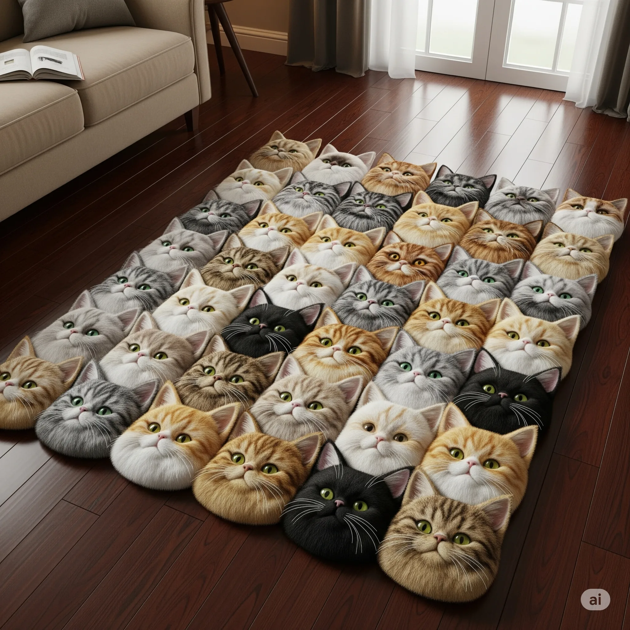 Furry Cat Themed Rugs: Cozy Comfort with a Whiskered Personality