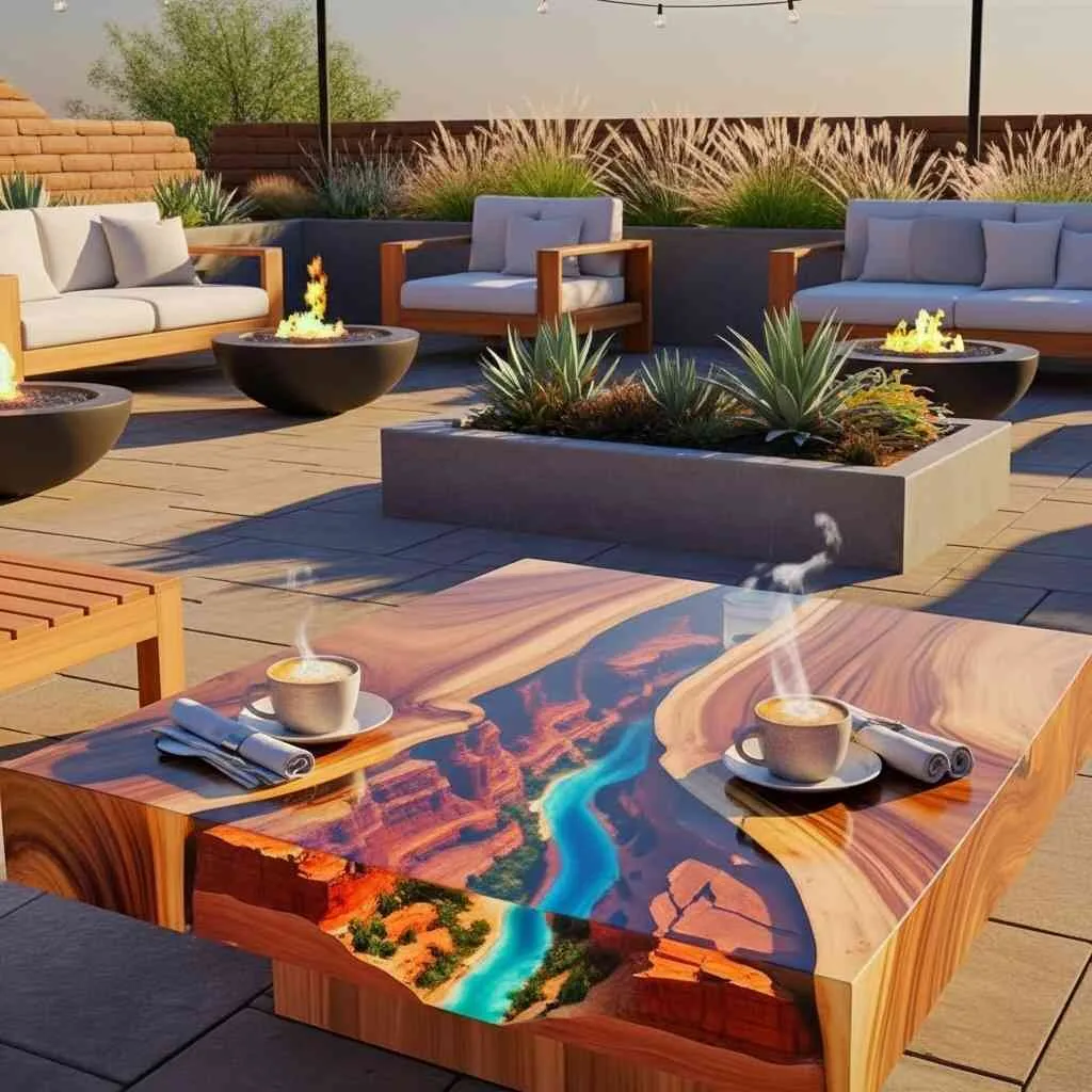 Transform Your Outdoor Space with Stunning Epoxy Scene Patio Tables - A ...