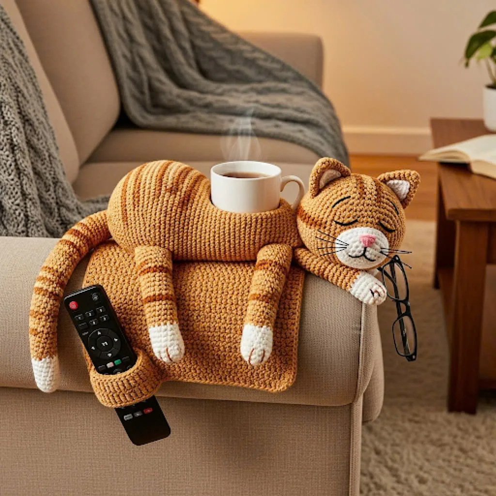 Elevate Your Cat's Comfort and Style with a Handmade Cat Sofa Organizer