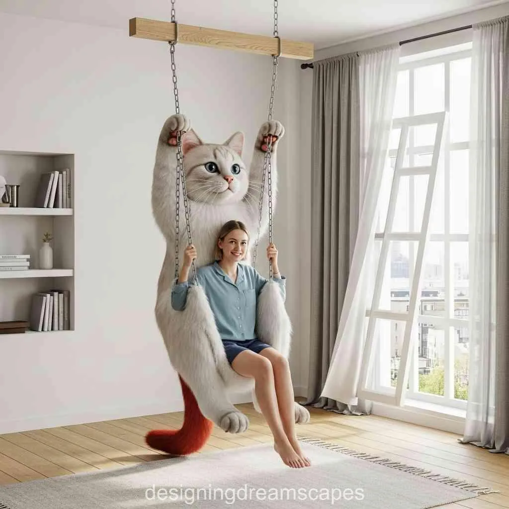 Swing Like a Cat: The Adorable World of Giant Cat Swings