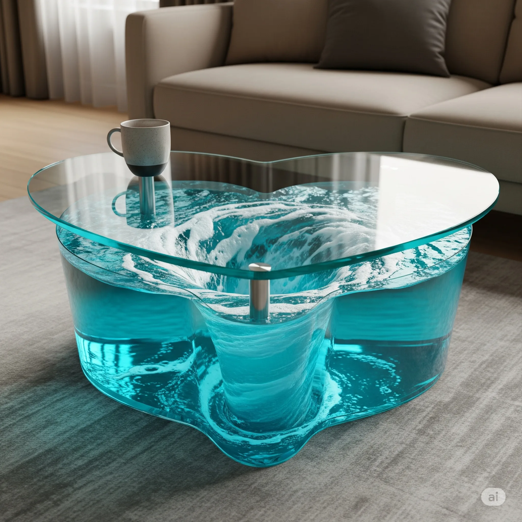 Water Vortex Coffee Tables: The Perfect And Unique Choice For Modern ...