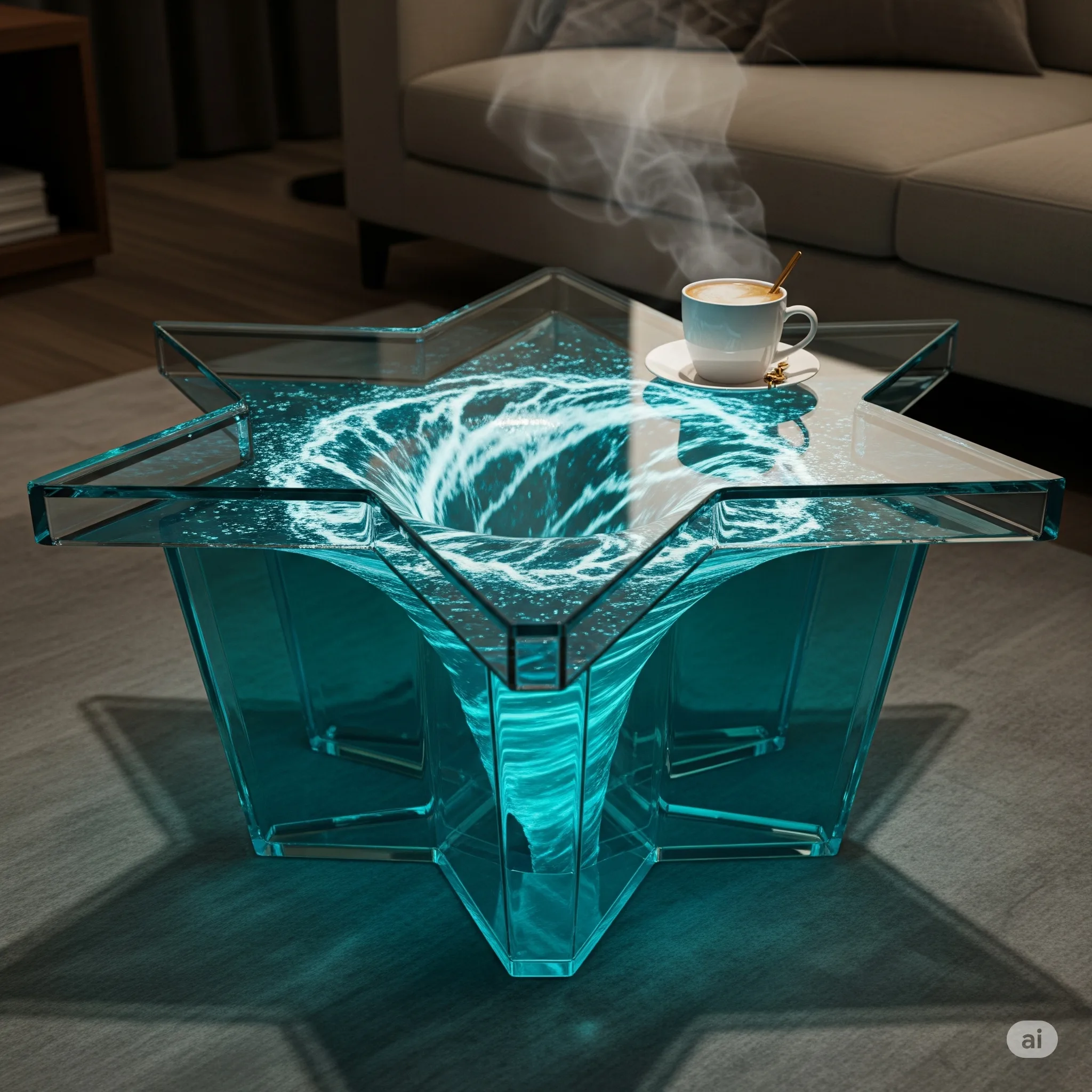 Water Vortex Coffee Tables: The Perfect And Unique Choice For Modern ...