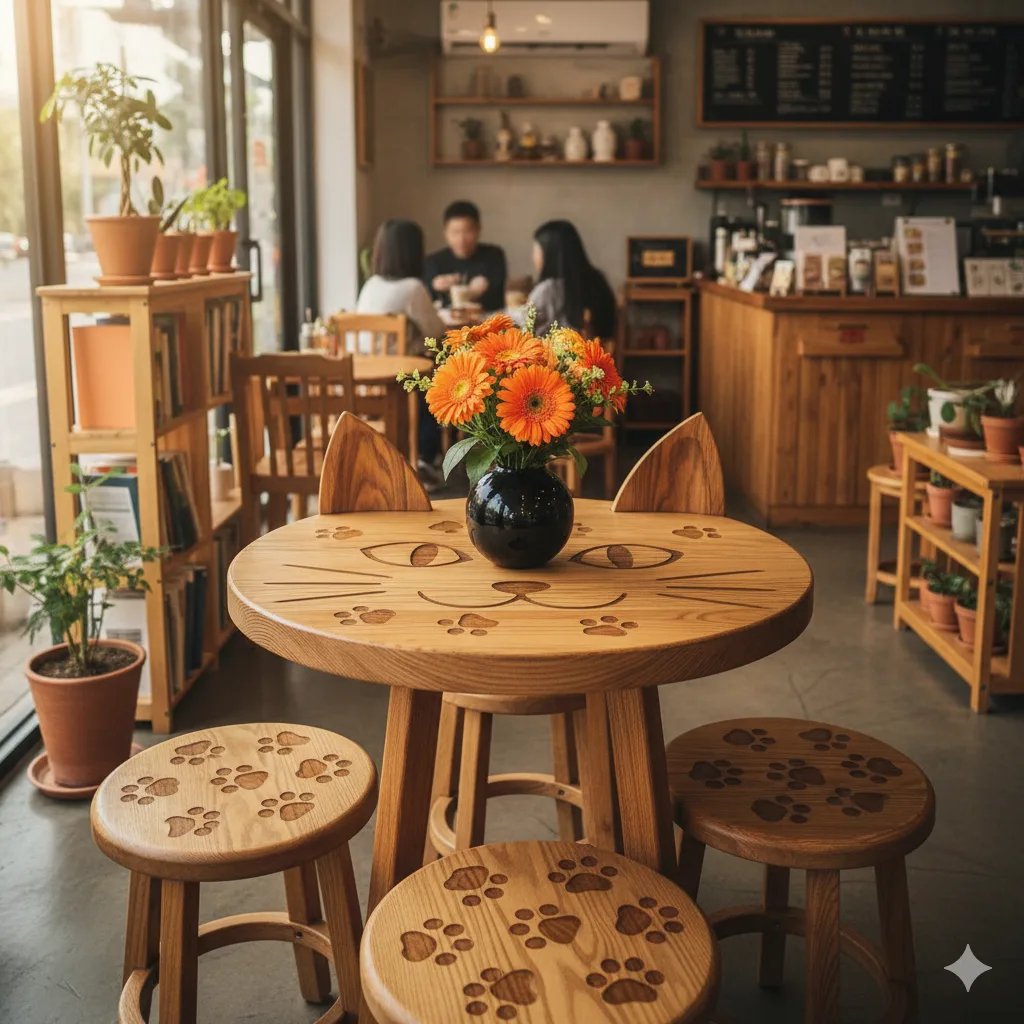 Elevate Your Cat’s Space with Stylish Wooden Cat Tables - The Perfect ...