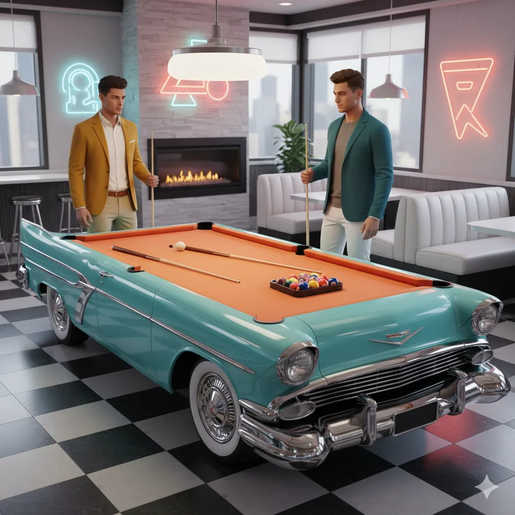 Elevate Your Game Room with Classic Car Pool Tables - A Unique Fusion ...
