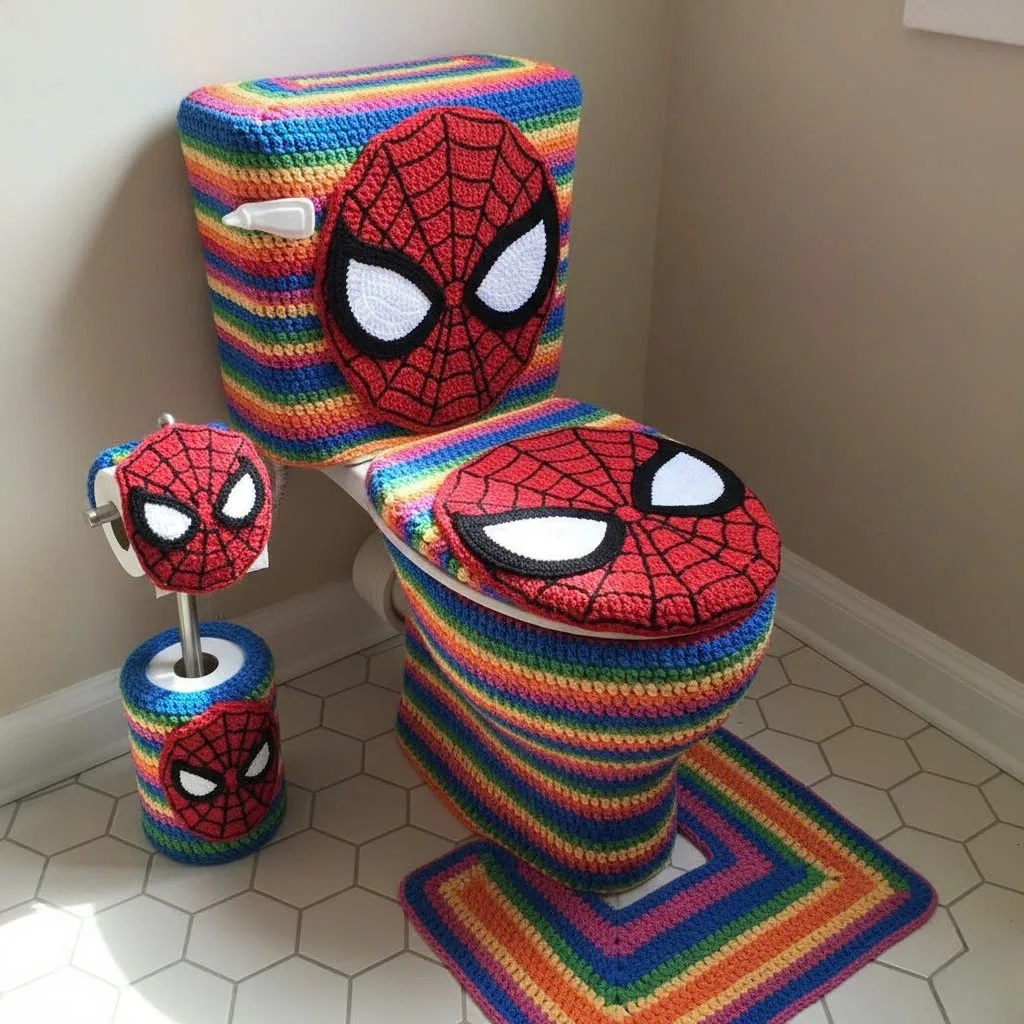 Transform Your Bathroom Decor with Charming Crochet Toilet Covers - A ...