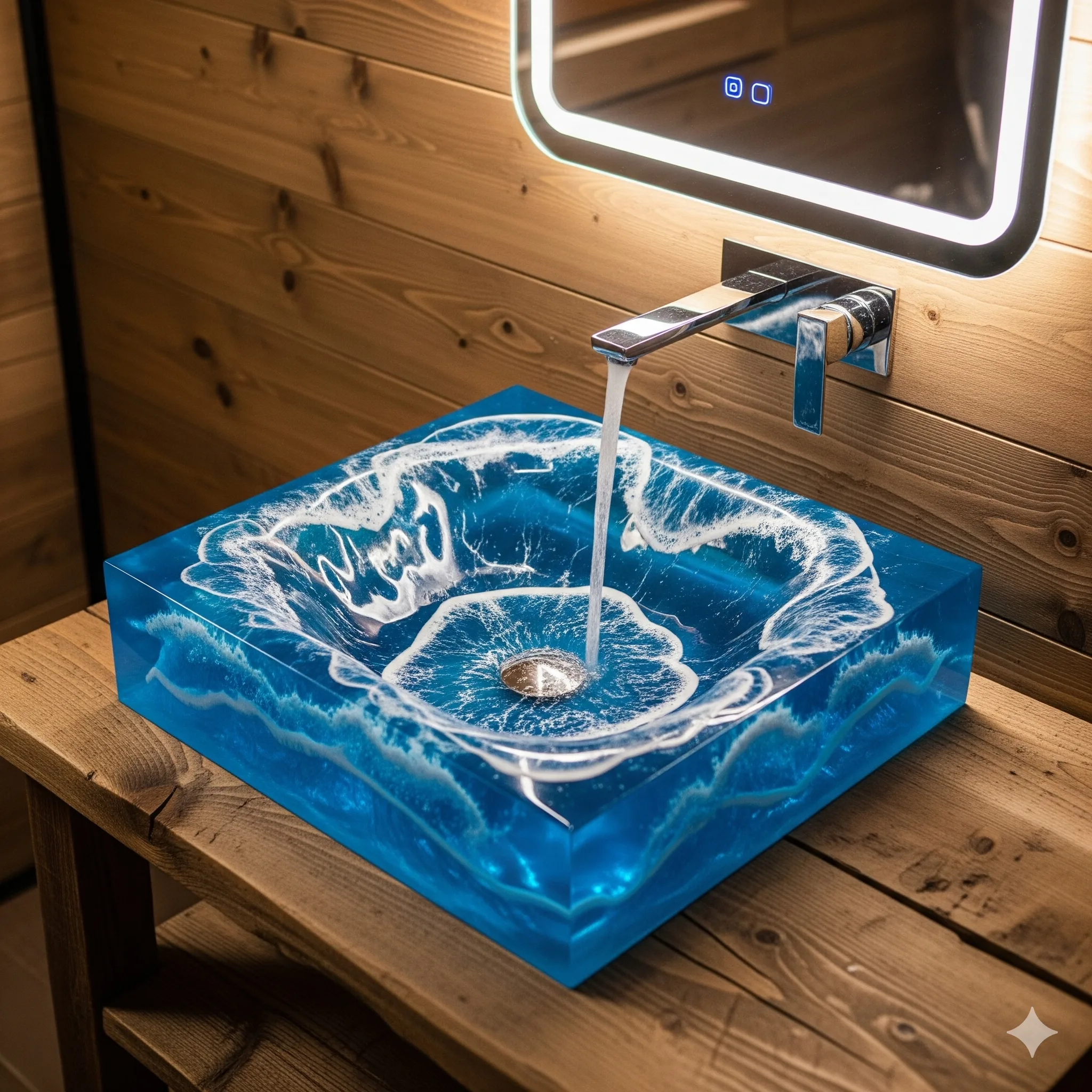 Dive into Beauty: How Epoxy Ocean Wave Sinks Transform Your Space