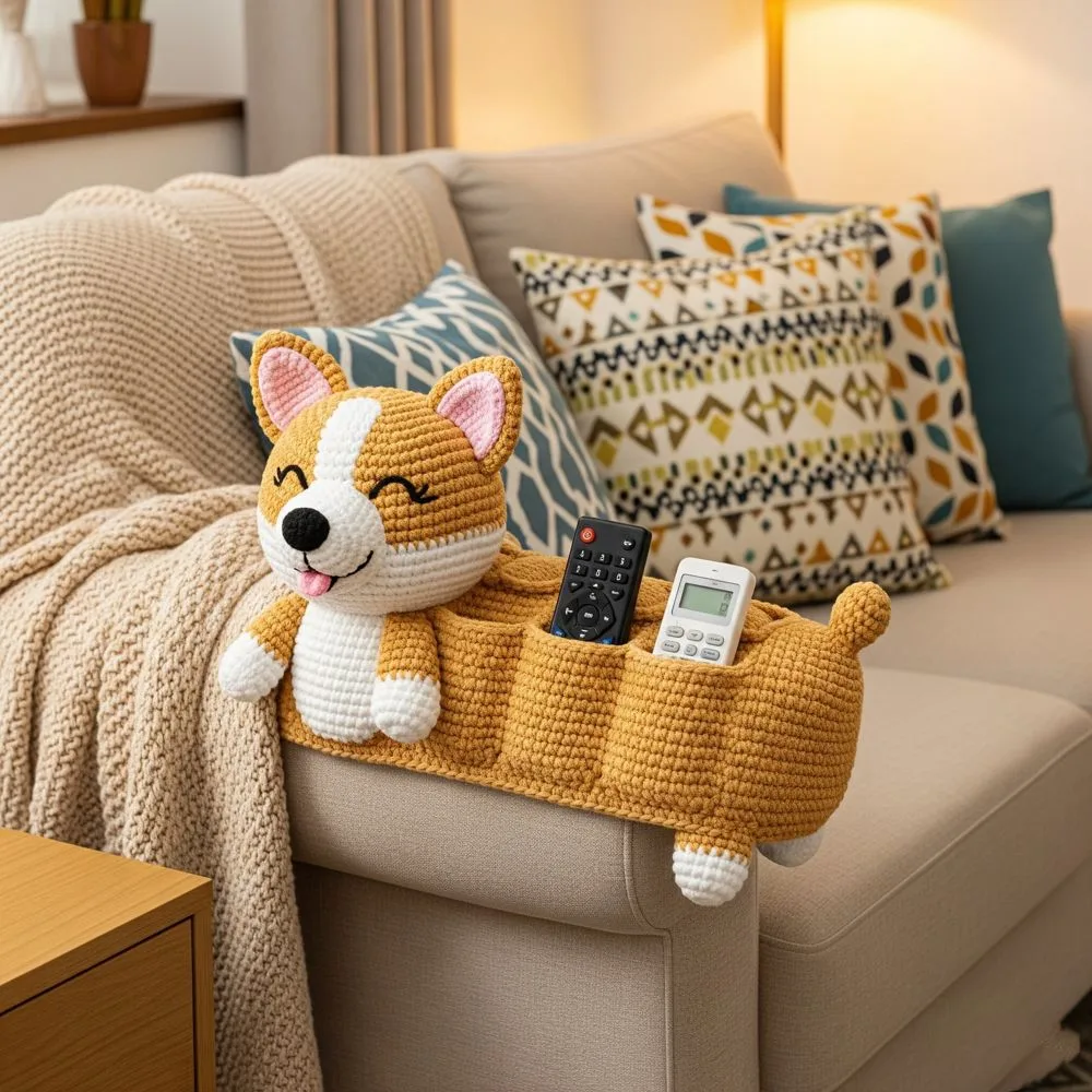 Elevate Your Living Space with a Handmade Dog Sofa Organizer — Perfect ...