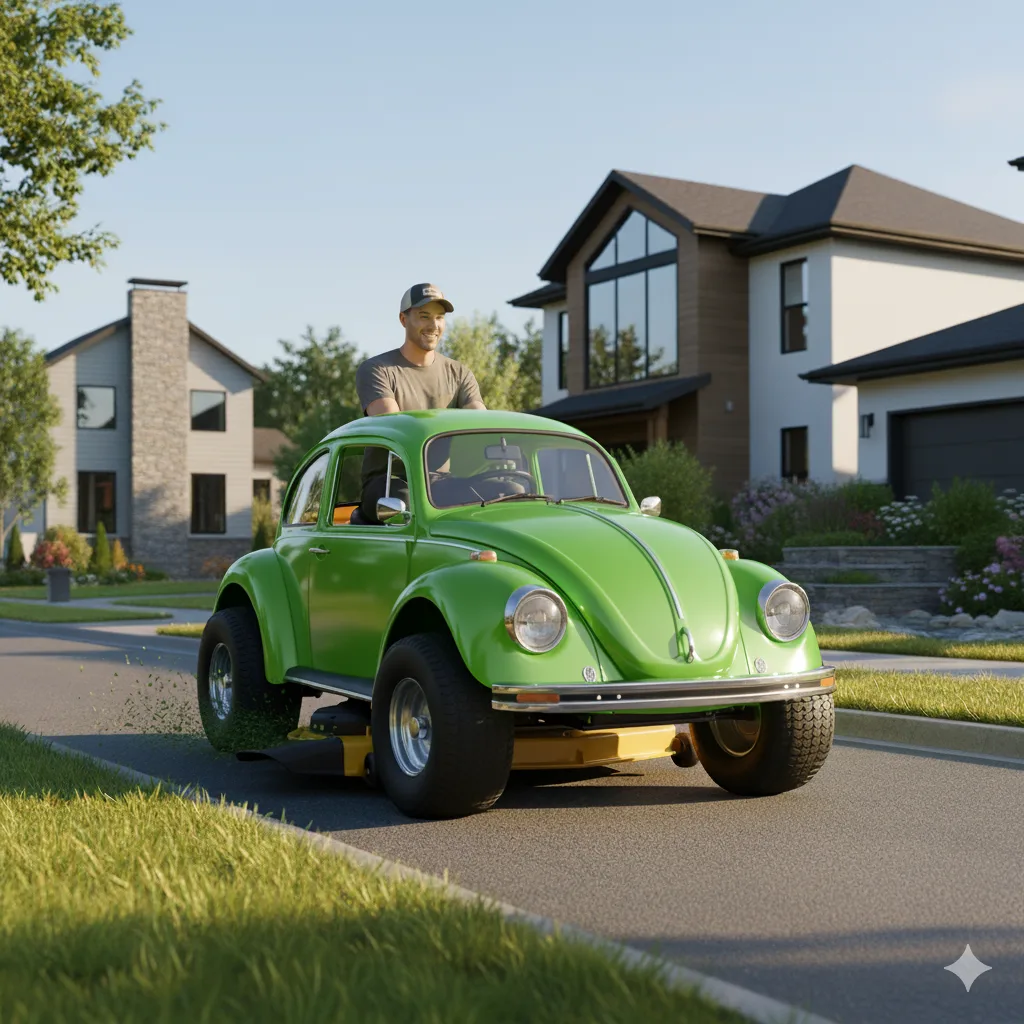 Discovering the Unique Charm of VW Beetle Riding Mowers - A Retro Twist ...