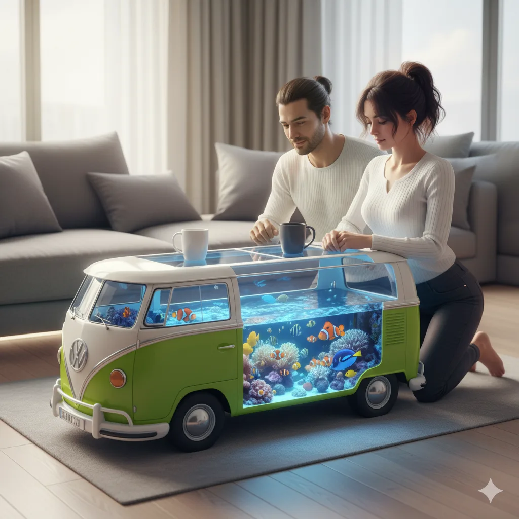 Nostalgic Charm and Modern Elegance - Exploring Volkswagen Bus Aquarium ...