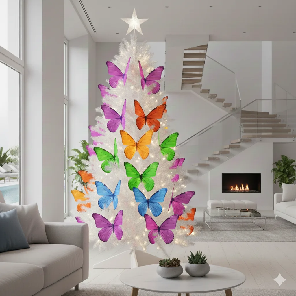 Enchant Your Holiday Decor with Butterfly Themed Christmas Trees - A ...