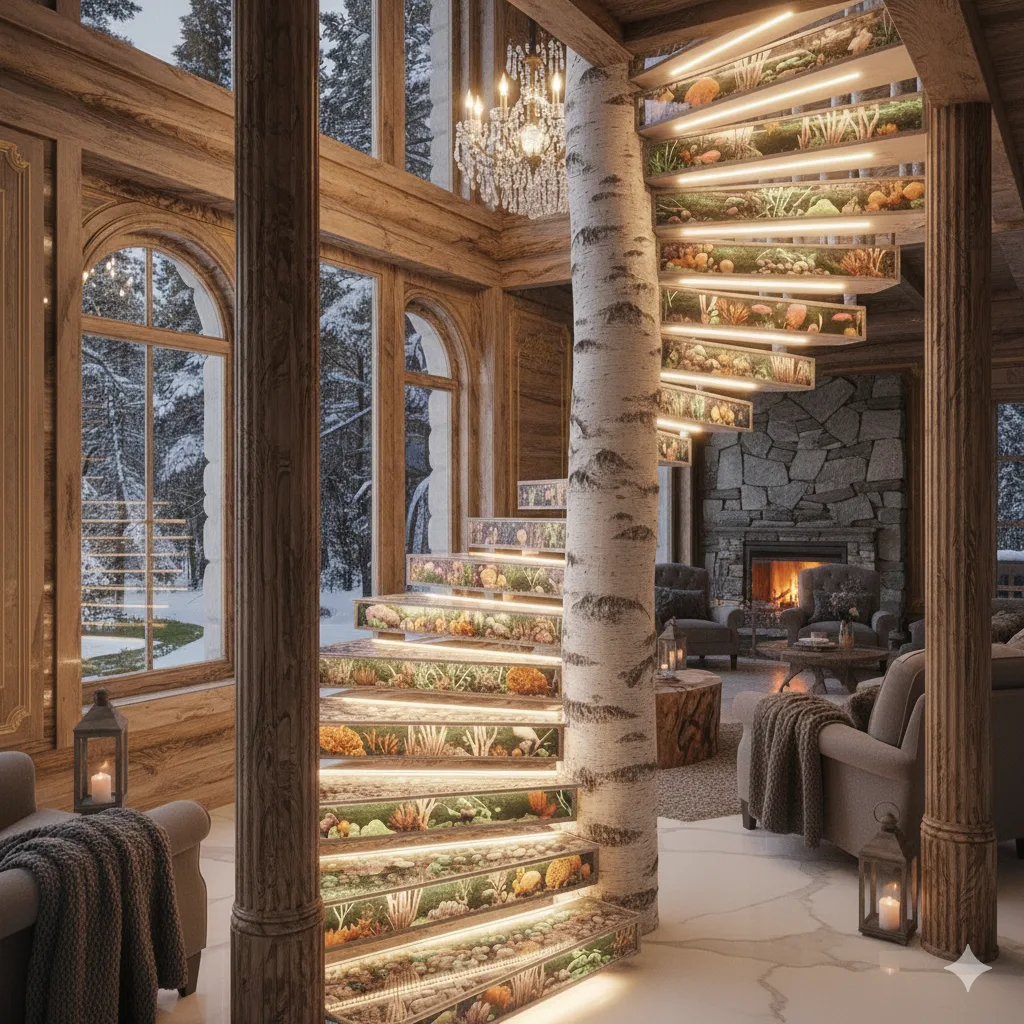 Exploring the Natural Charm of the Birch Tree Staircase – A Sustainable ...