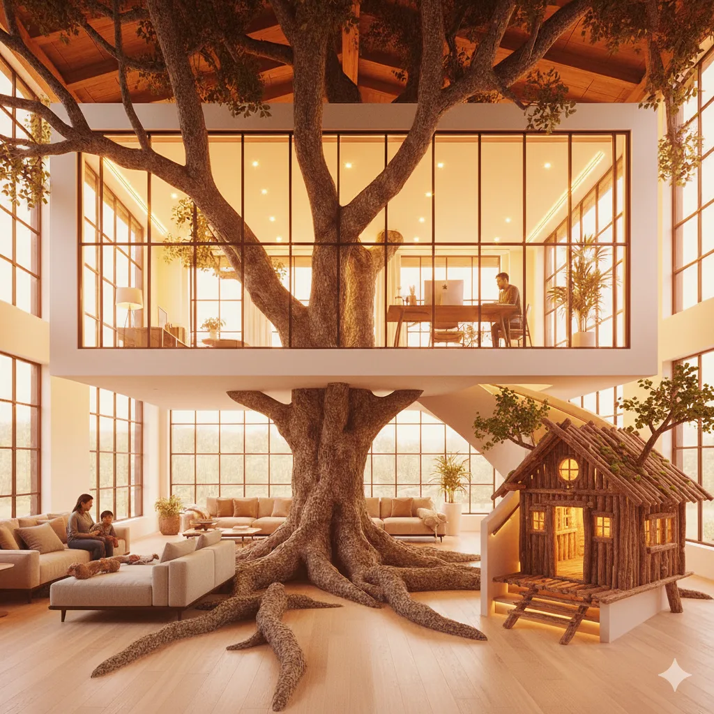 Elevate Your Home Office: Discover the Magic of a Treehouse Office Loft