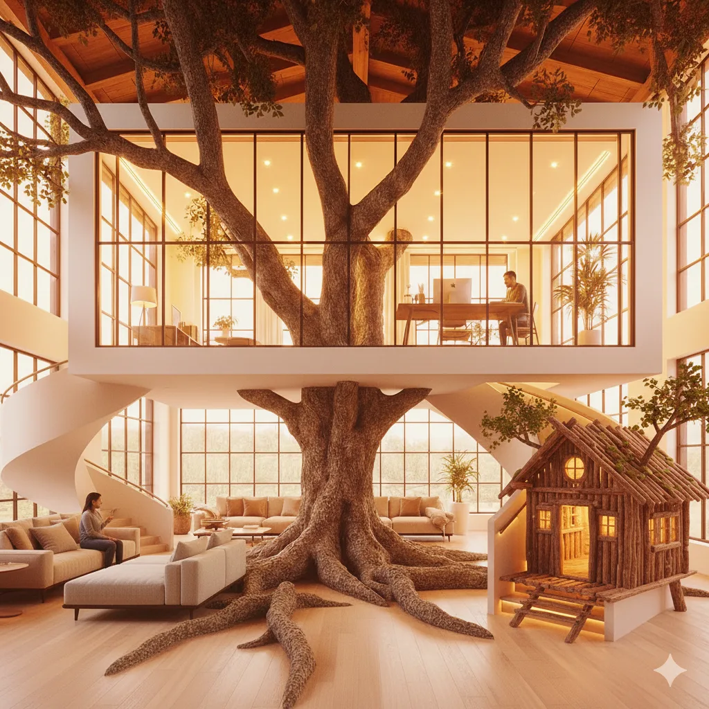 Escape to Creativity: Designing Your Dream Indoor Treehouse Office for ...