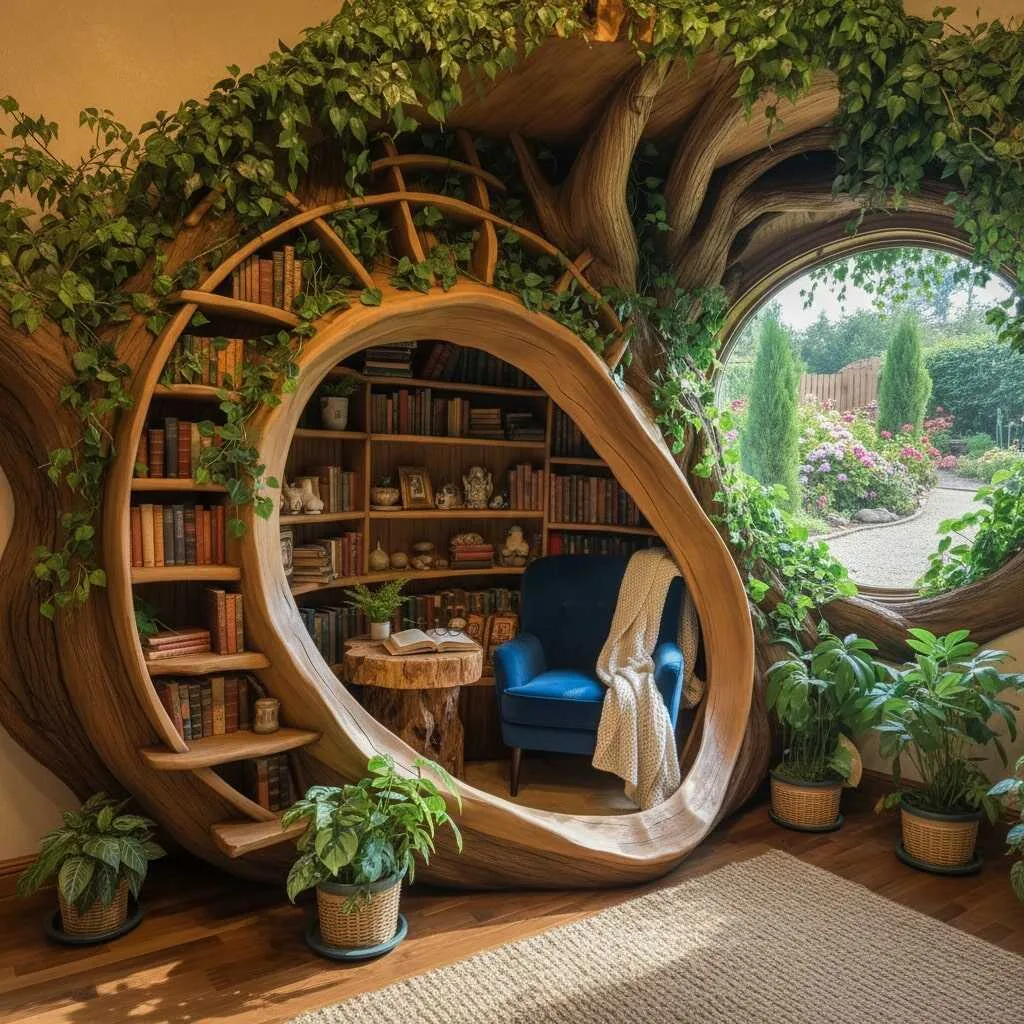 Embrace Nature and Imagination with a Stunning Tree Shaped Reading Nook ...