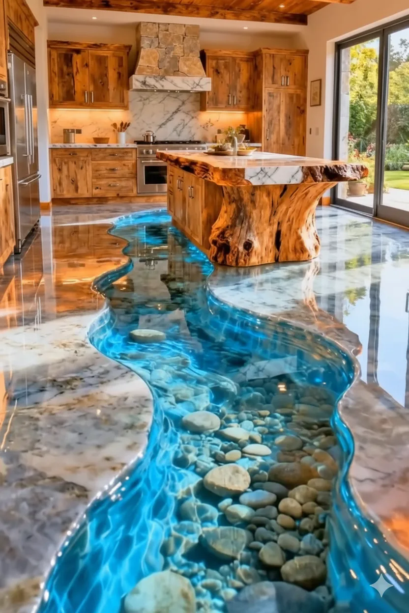 Transforming Spaces with Epoxy River Flooring - A Stunning Fusion of Art and Durability