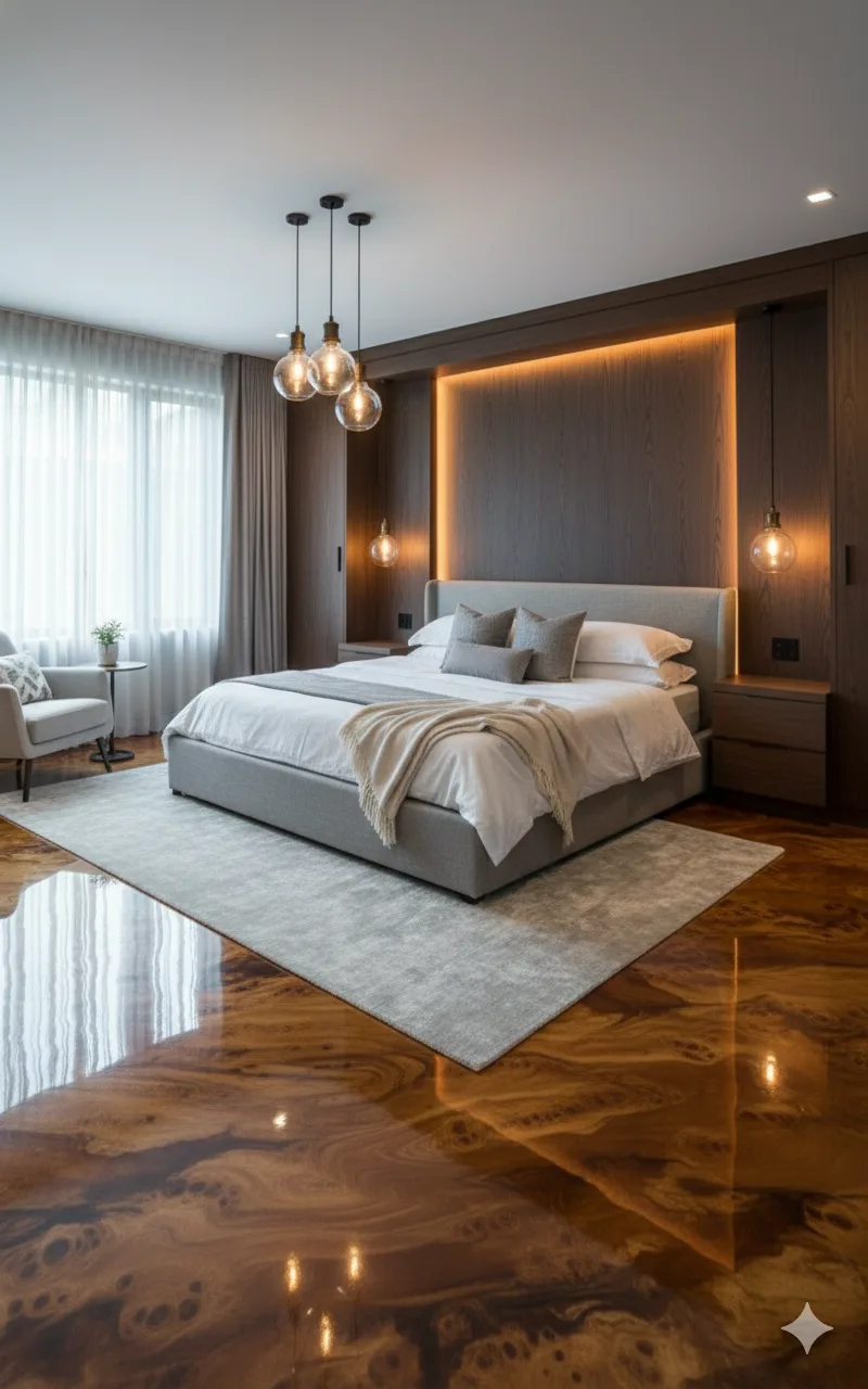 Elevate Your Outdoor Space with a Stunning Epoxy Wood Slab Patio Design