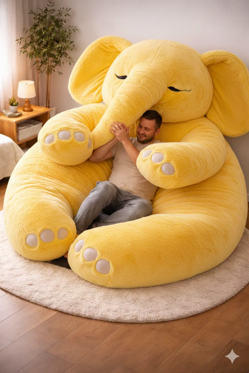 Discovering Comfort and Charm - The Allure of the Fluffy Elephant Bean Bag