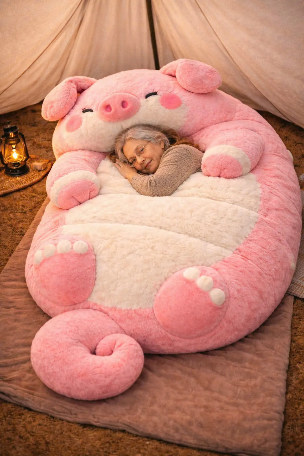 Embrace Cozy Comfort with the Fluffy Pig Sleeping Bag - A Playful Twist ...